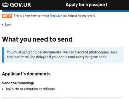 Applying for your passport online – Home Office Digital